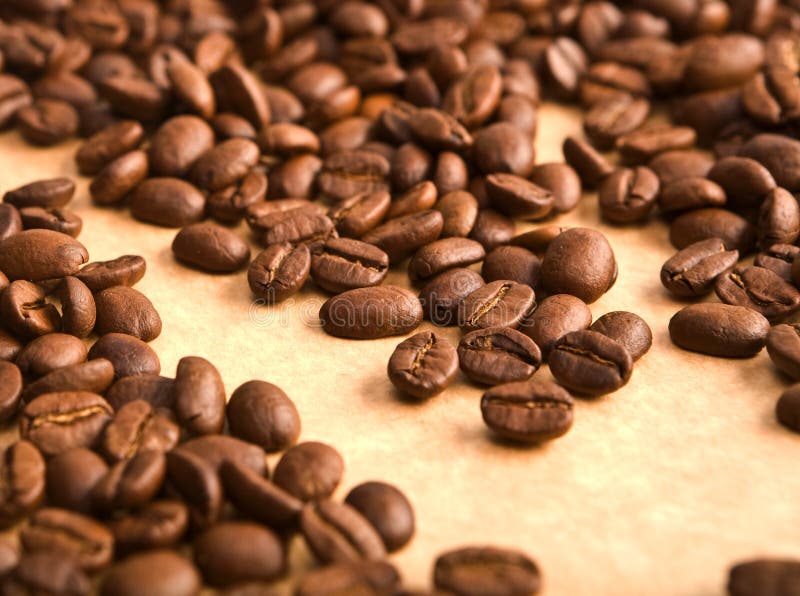 Background of Coffee Grains Stock Image - Image of roasted, rough: 12512309