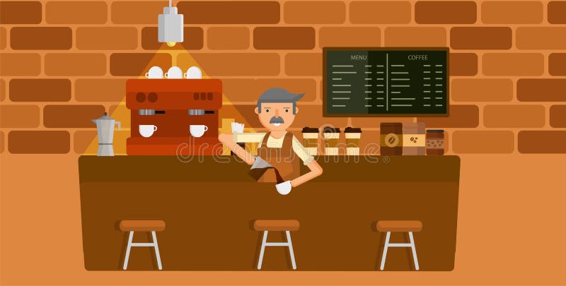 Background Coffee Shop Vector Stock Vector - Illustration of menu ...