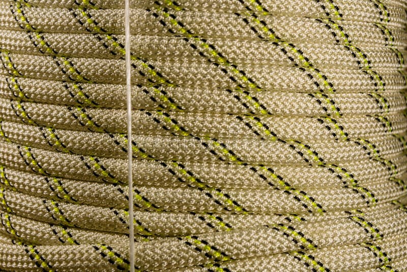 Background of the Coiled Climbing Rope Stock Image - Image of ...