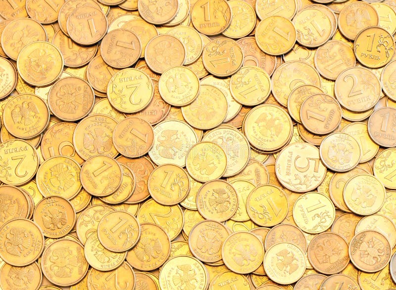 Scattered coins stock image. Image of cent, dollar, gold - 3292283