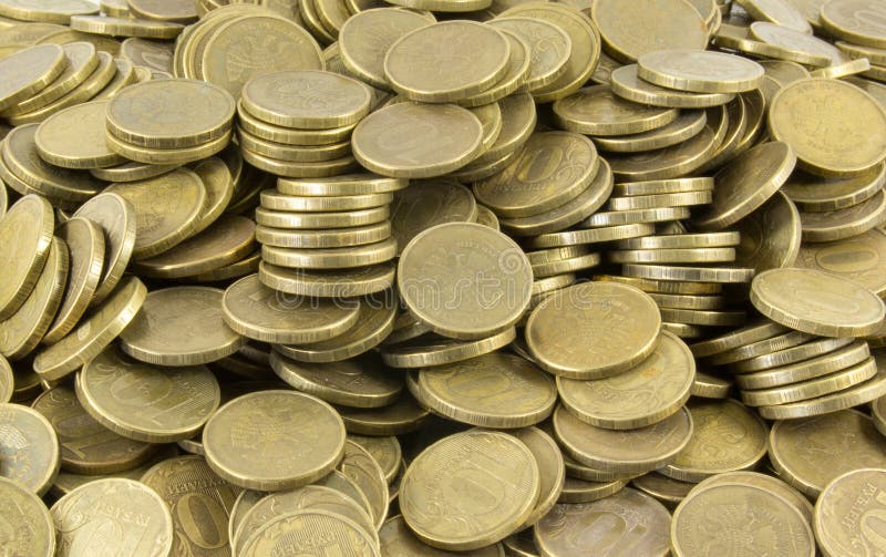 Background of Coins. Many Coins Stock Image - Image of market, money ...