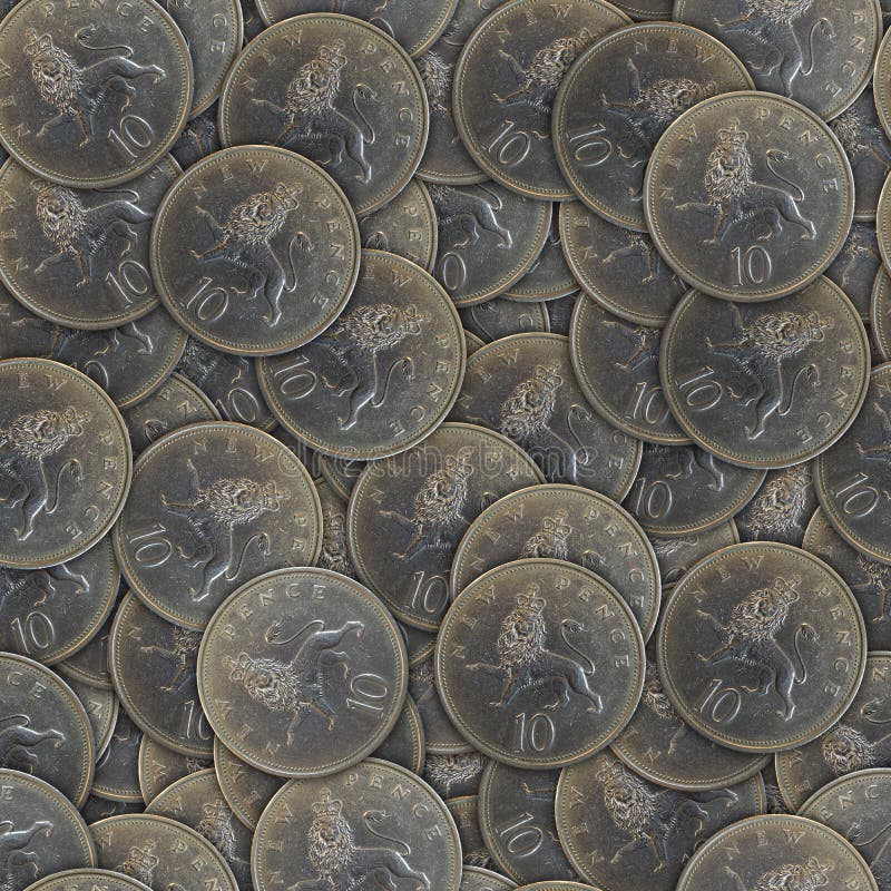 Background of Coins. Seamless Pattern Stock Photo - Image of coins ...