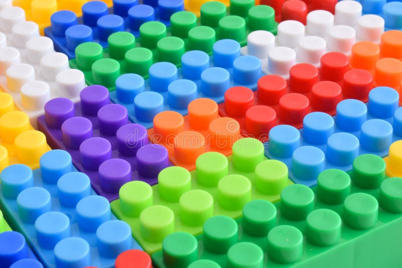 Background from Coloful Plastic Toy Blocks Stock Image - Image of ...