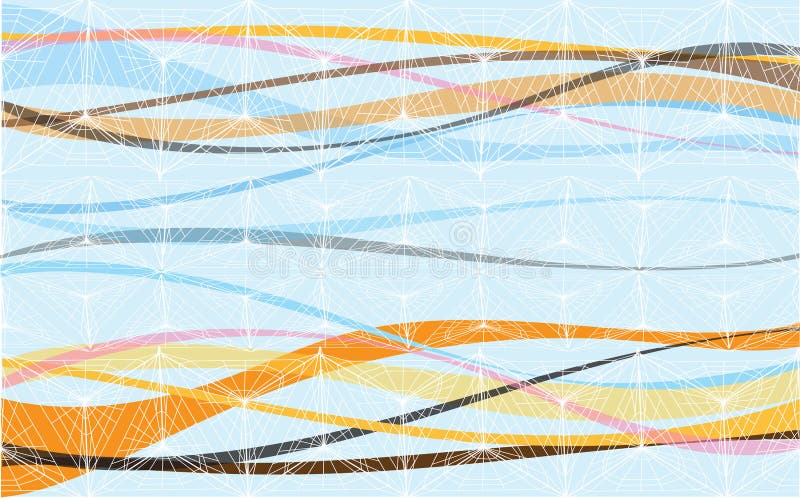 Background Color Abstract Wave and Diamond Graphic Design Stock Vector ...