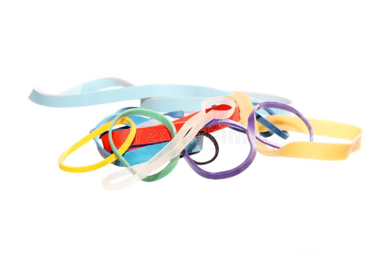 Eraser Elastic for School of Different Colors. Stock Image - Image of ...