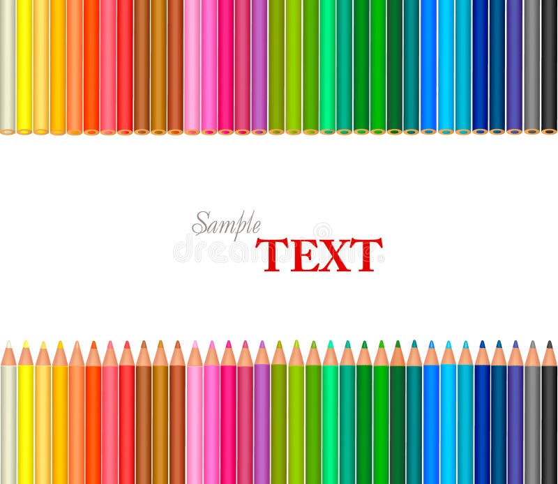 Background With Color Pencils. Picture Image: 19459449
