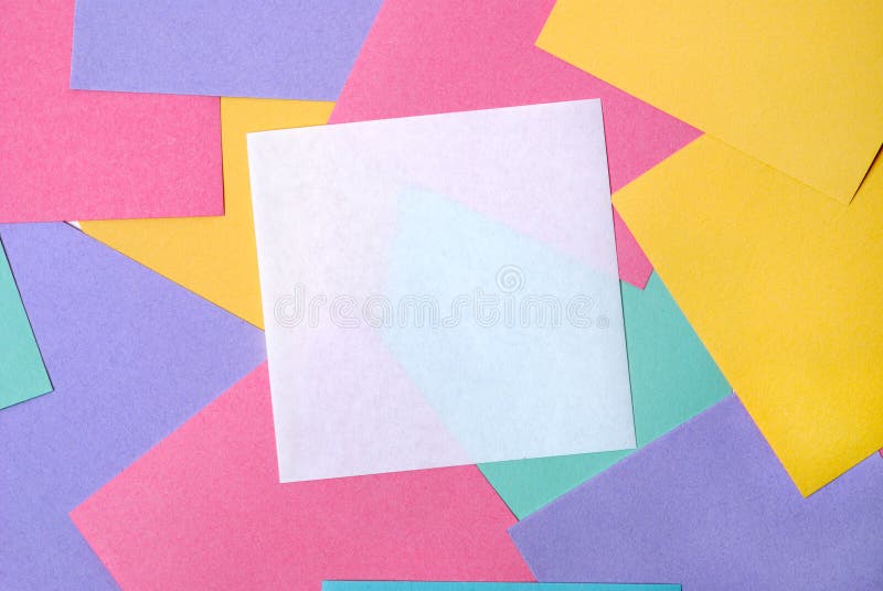 Background from Colored Blank Notes Stock Image - Image of clip, notes ...