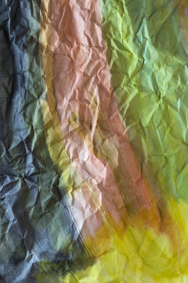 Background of Colored Crumpled Paper Stock Photo - Image of crumpled ...