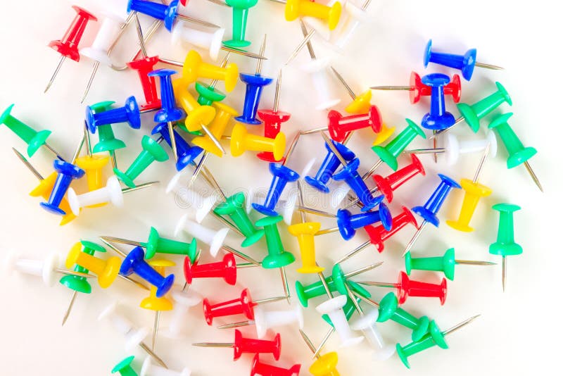 Background Colored Drawing Pins Stock Illustration - Illustration of ...