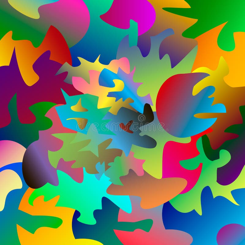 Background of Colored Figures Stock Vector - Illustration of design ...