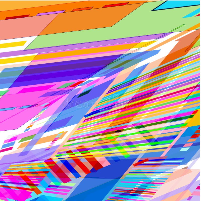 Background of Colored Geometric Shapes. Stock Vector - Illustration of ...