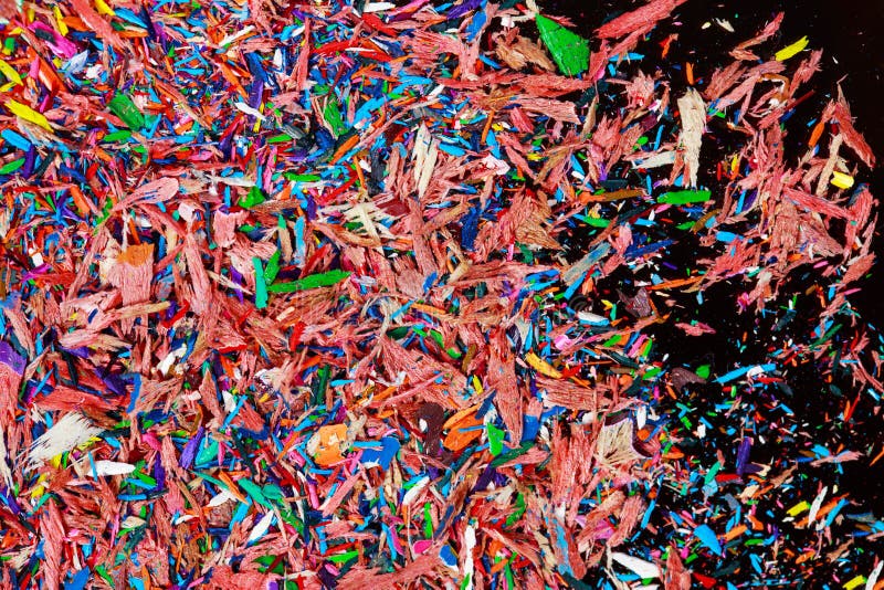 Colored graphite crumbs stock image. Image of stationery - 146291203