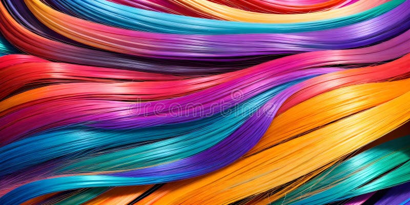 Background of colored hair stock illustration. Illustration of ...