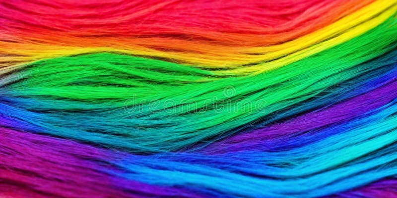 Background of Colored Hair or Threads Stock Illustration - Illustration ...