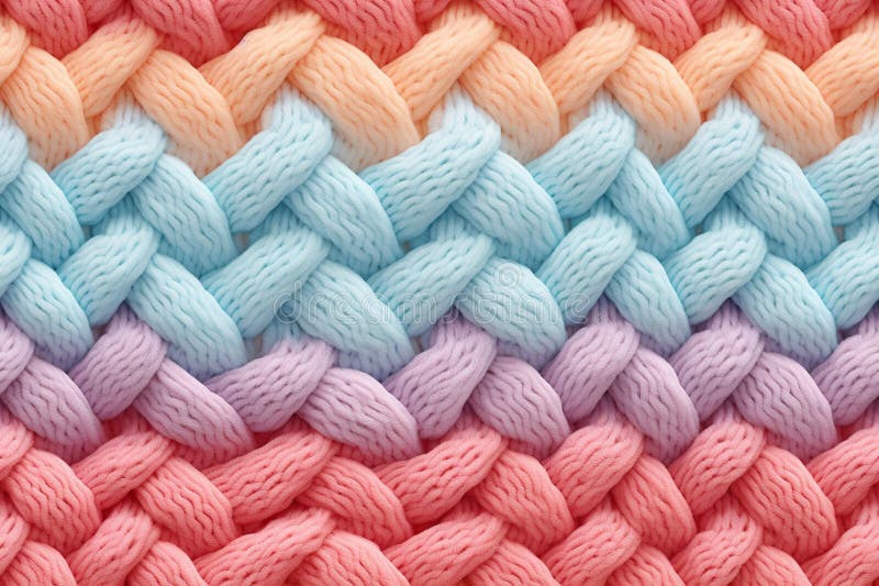 Background with Colored Knitted Pattern. Texture of Wool Fabric Stock ...