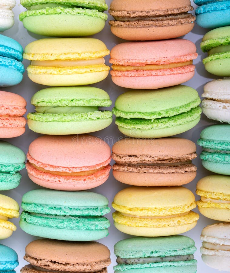 Background of Colored Macaroons Stock Photo - Image of path, pastel ...