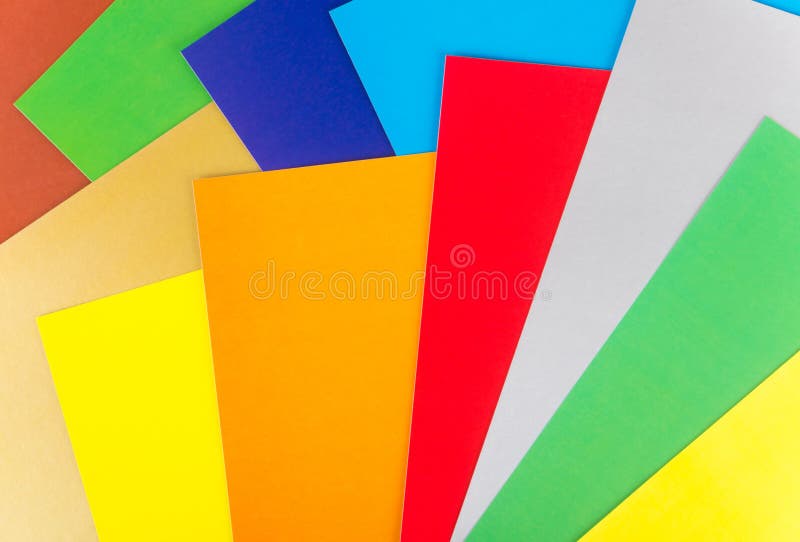 Background of Colored Paper Stock Image - Image of blue, textured: 52165363