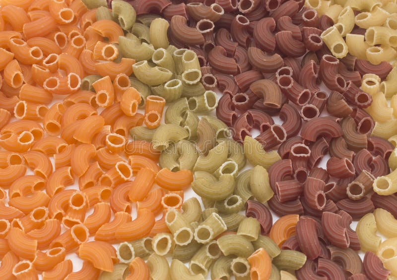 Background of Colored Pasta Stock Image - Image of fusilli, macaroni ...