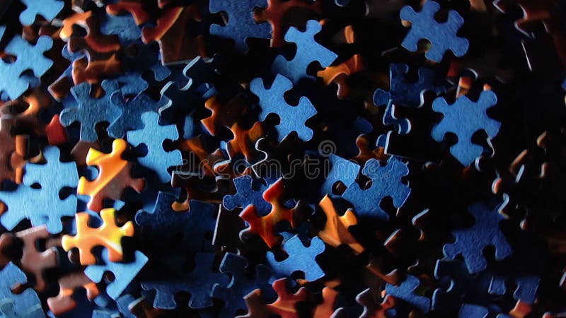Background of Colored Puzzle Pieces that Rotating Clockwise Stock ...