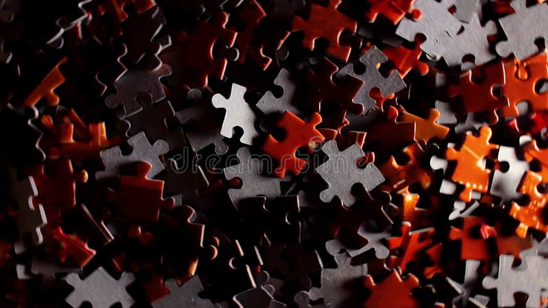 Colored Puzzle Pieces that Rotating Counterclockwise Stock Video ...