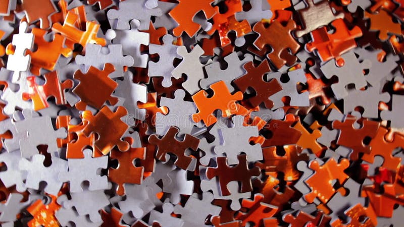 Colored Puzzle Pieces that Rotating Counterclockwise Stock Footage ...