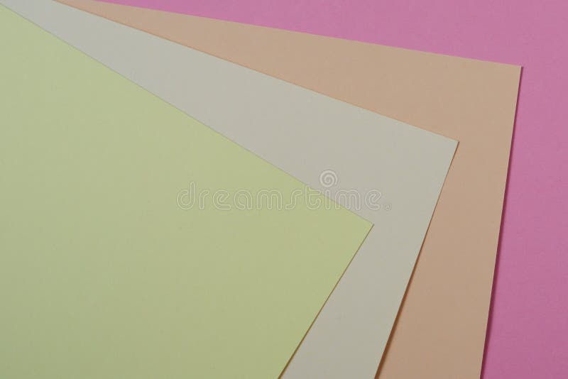 Background from Colored Sheets of Paper. Top View, Flat Lay Stock Photo ...