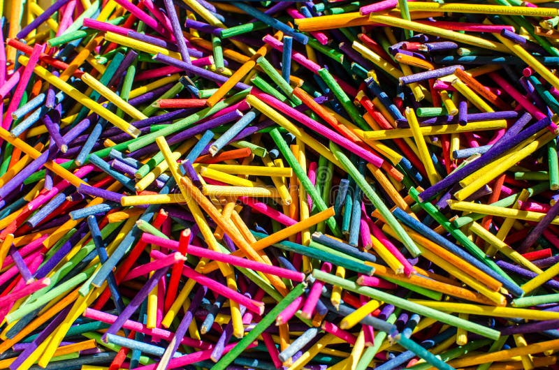 Background of Colored Sticks and Tacks Create an Origami of Cheerful ...