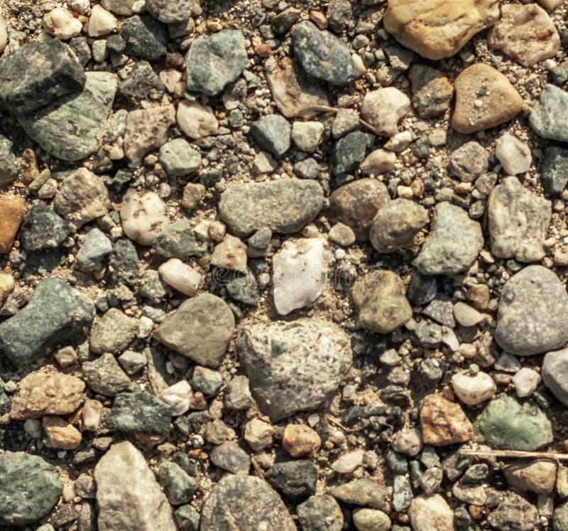 Background of Colored Stones Scattered on the Ground Stock Image ...