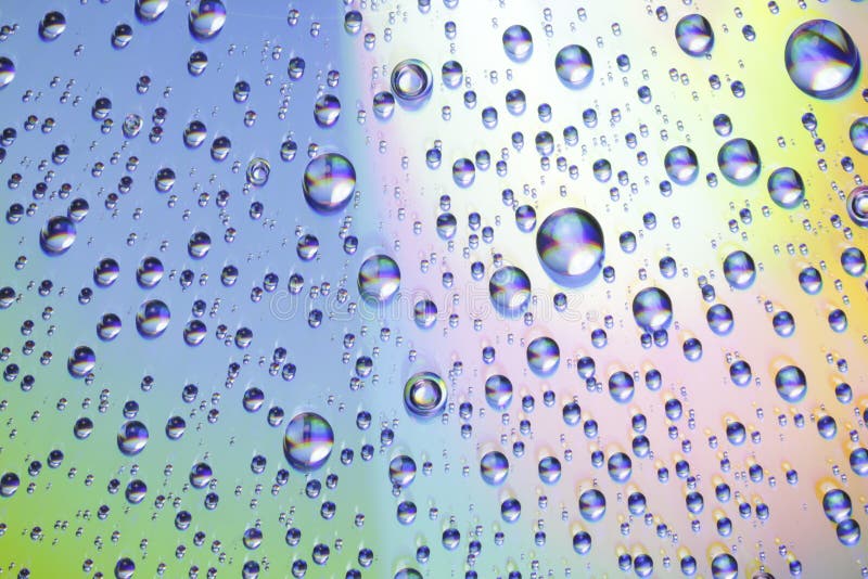 Background of Colored Water Drops Stock Image - Image of moisture, aqua ...