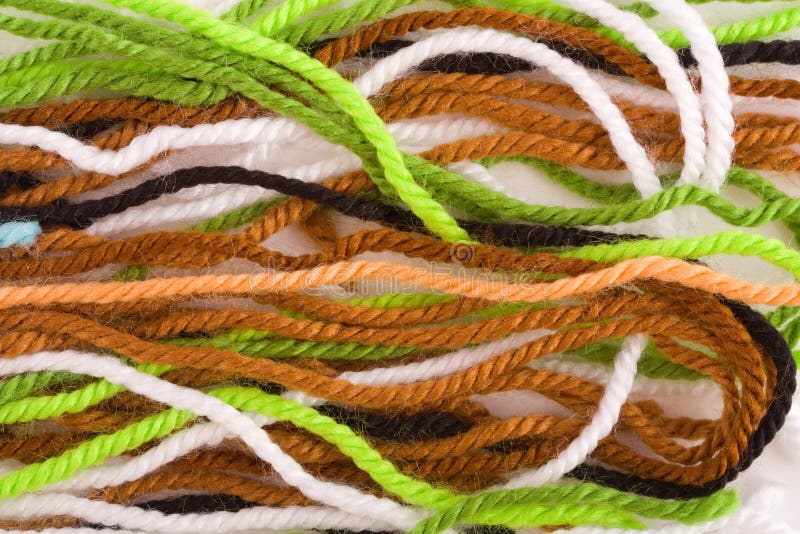 Colored wool threads stock image. Image of hobby, materia - 12059113