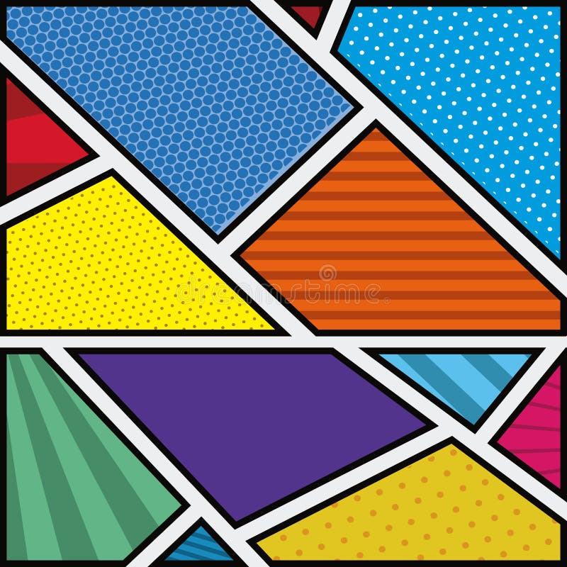 Background Colorful Abstract in Pop Art Stock Vector - Illustration of ...