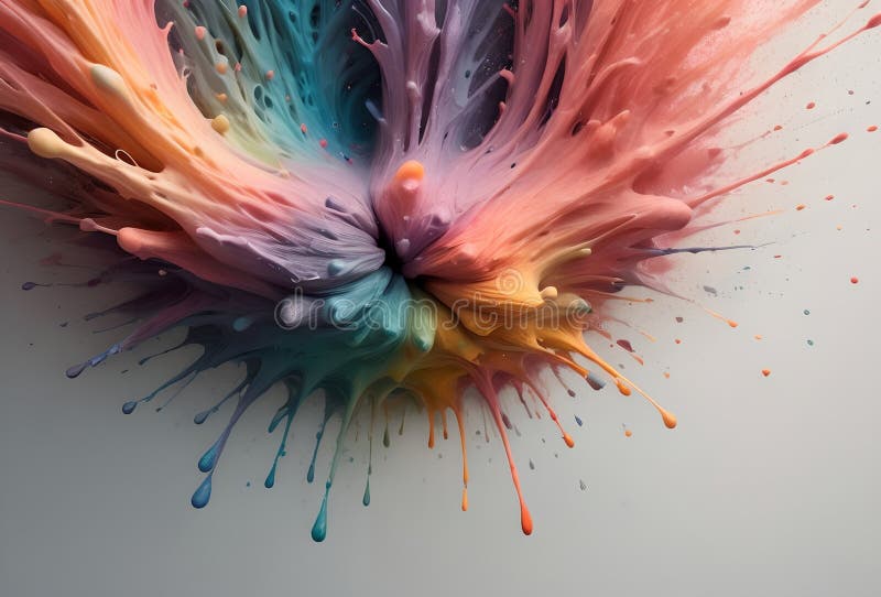 Background of Colorful Bright Colors, Splash of Pastel Colors Stock ...