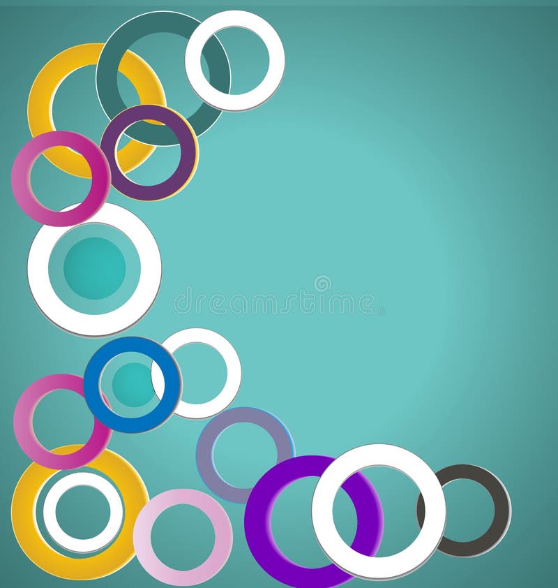 Background with Colorful Circles Stock Vector - Illustration of ...