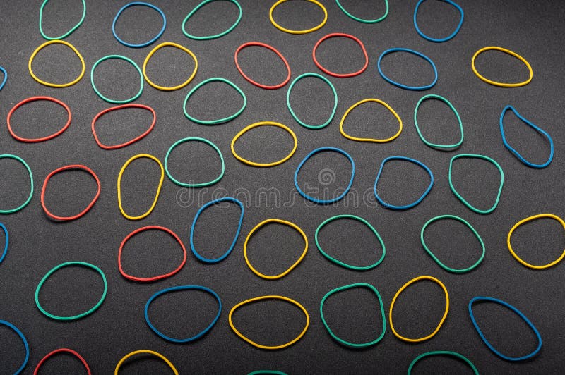 Background from Colorful Circles. Rubber Circles of Different Colors ...