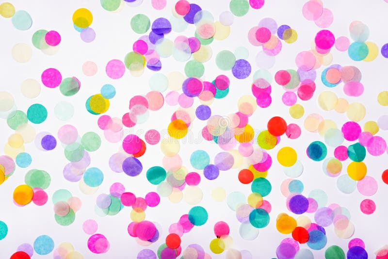 Background of Colorful Confetti Stock Image - Image of celebrate, view ...