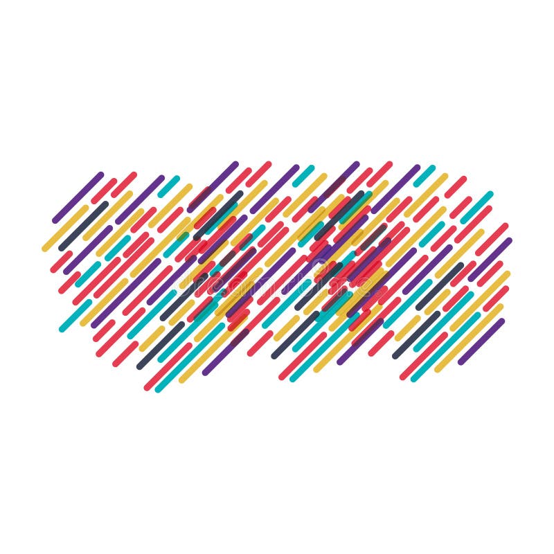 Background with Colorful Diagonal Lines Model Three Stock Vector ...