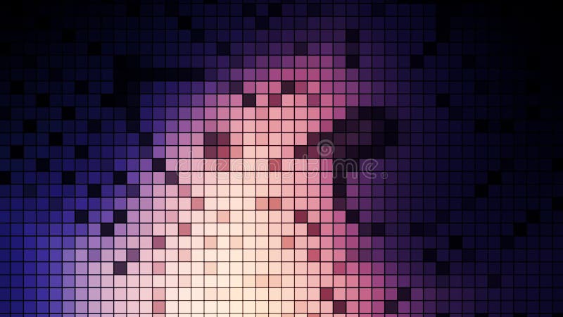 Colorful Distortion and Flickering in Pixels. Motion Stock Footage ...