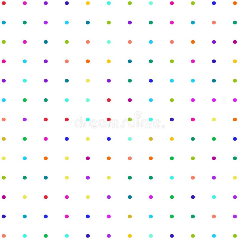 A Background of Colorful Dots of Different Sizes Arranged Evenly on ...