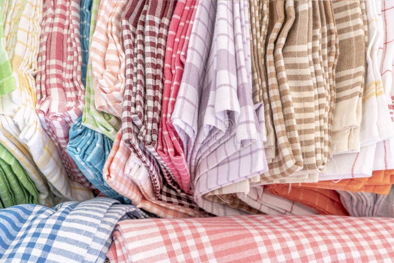 Folded cotton fabric stock image. Image of woven, cloth - 14016413