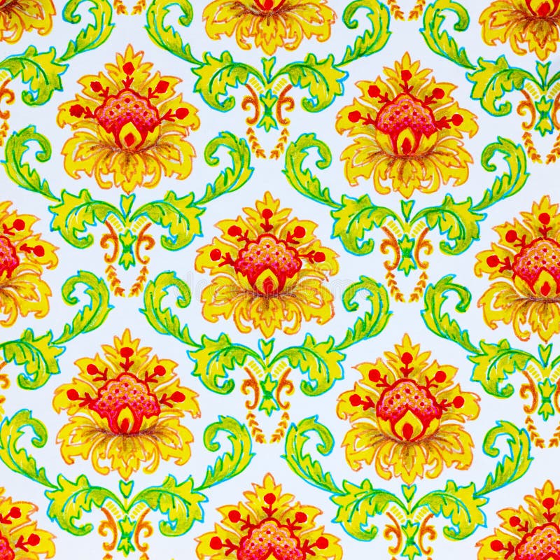 Beautiful Vintage Repeat Patterned Paper Background. Stock Photo ...