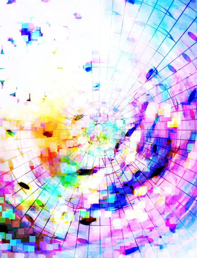 Background with Colorful Mosaic Structure, Computer Graphic Design ...