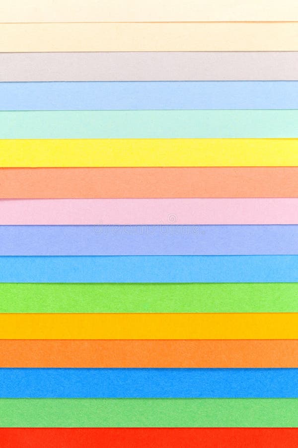 Background of Colorful Paper Parallel Horizontal Stripes Stock Photo ...