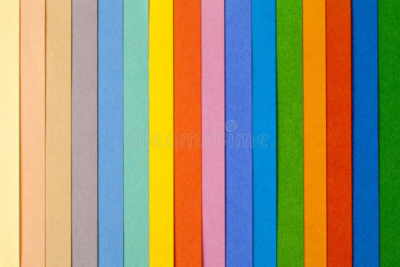 Background of Colorful Paper Parallel Vertical Stripes Stock Photo ...