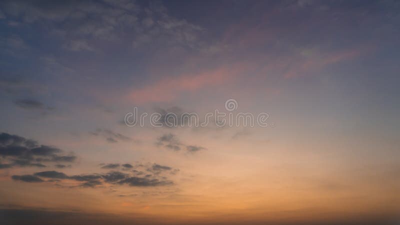 Dramatic Sunset with Twilight Color Sky and Clouds Stock Photo - Image ...