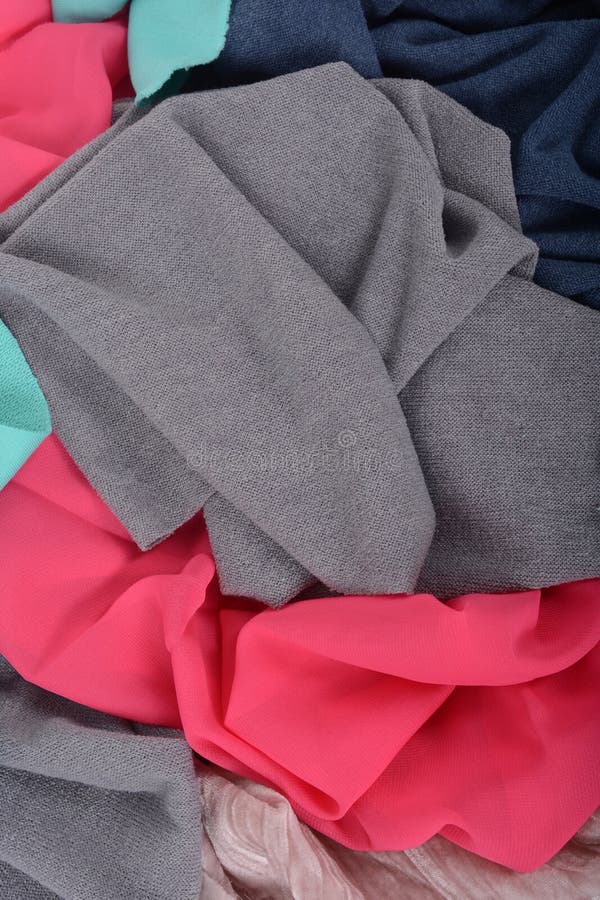 Background of Colorful Pieces Fabric.. Crop of Manual Work Stock Photo ...