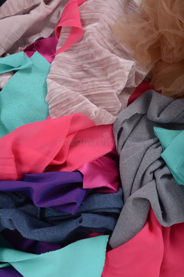 Background of Colorful Pieces Fabric.. Crop of Manual Work Stock Photo ...