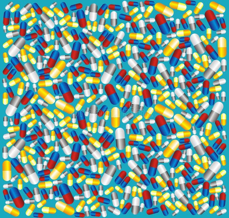 Background of Colorful Pills Stock Vector - Illustration of medication ...