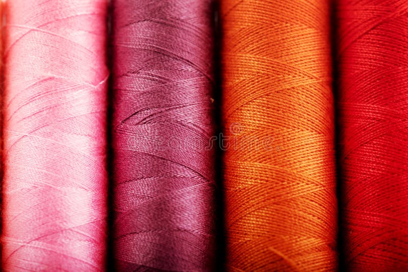 Background of Colorful Sewing Threads Stock Photo - Image of closeup ...