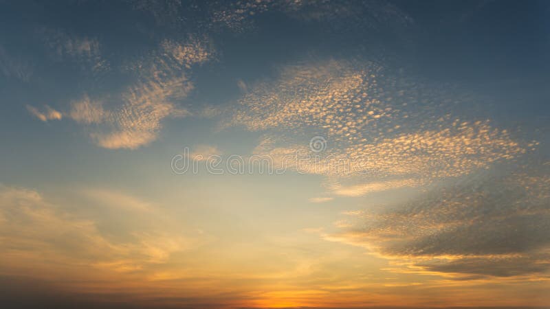 Dramatic Sunset with Twilight Color Sky and Clouds Stock Photo - Image ...
