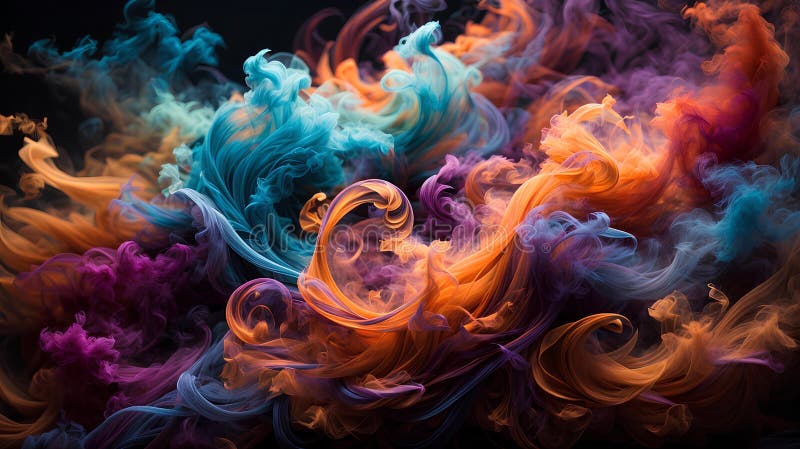 Background with Colorful Smoke. Colorful Smoke Artwork. Colorful Smoke ...